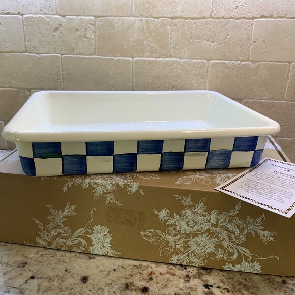 MacKenzie-Childs | Kitchen | Mackenzie Childs Royal Check Baking Pan ...